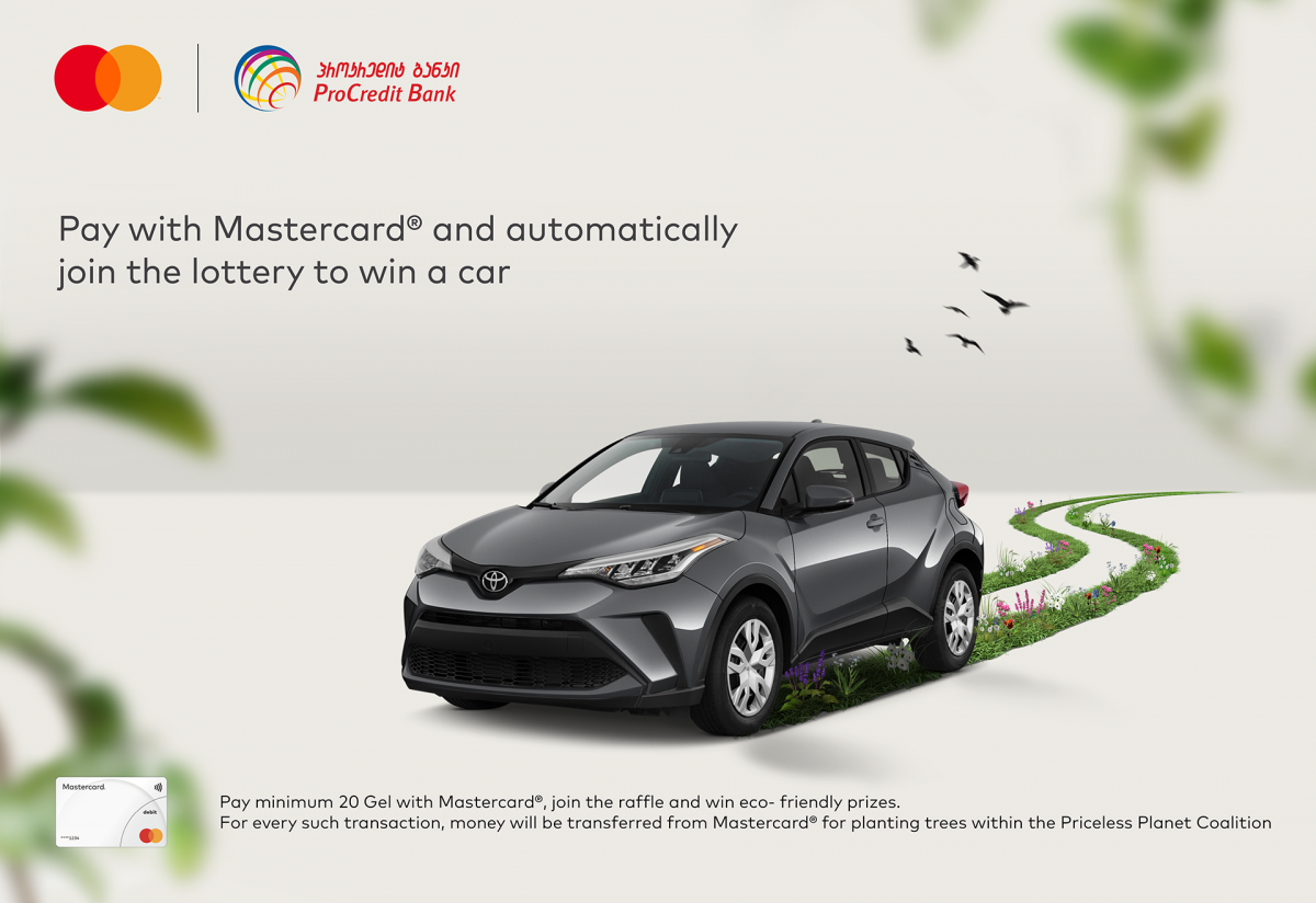 Pay with Mastercard and automatically join the lottery to win eco ...